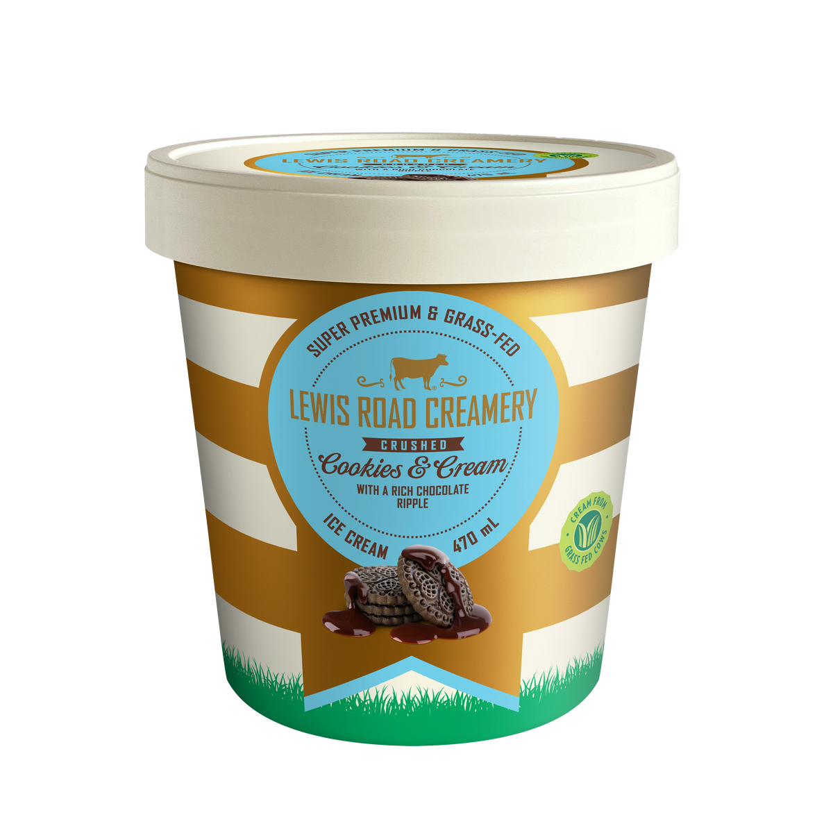 Crushed Cookies and Cream – Lewis Road Creamery NZ